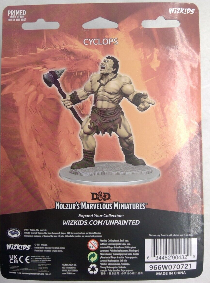 DUNGEONS & DRAGONS MARVELOUS MINIATURES ~ CYCLOPS | eBay