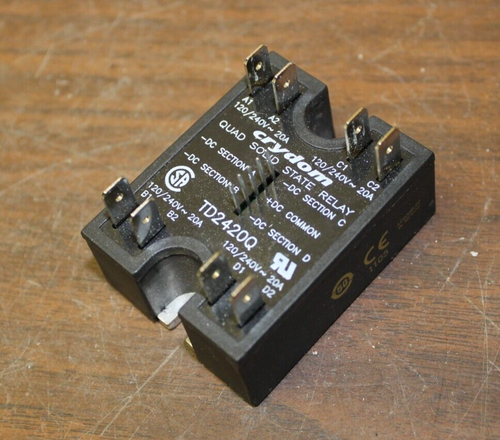 Crydom Quad Solid State Relay TD2420Q - 120/240v - 20A | eBay