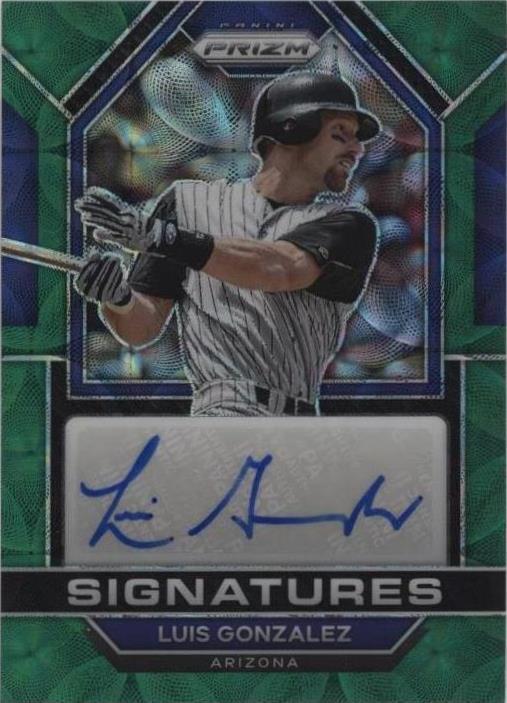 2023 Panini Prizm - Signatures Luis Gonzalez #SIG-LG Green Scope Prizm ...