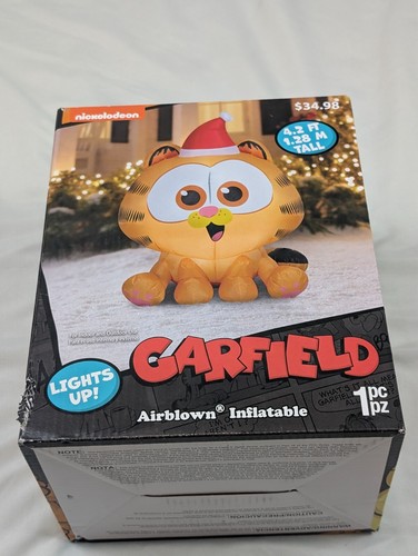 Gemmy Garfield Airblown Inflatable Christmas Nickelodeon 4.2 ft Tall ...