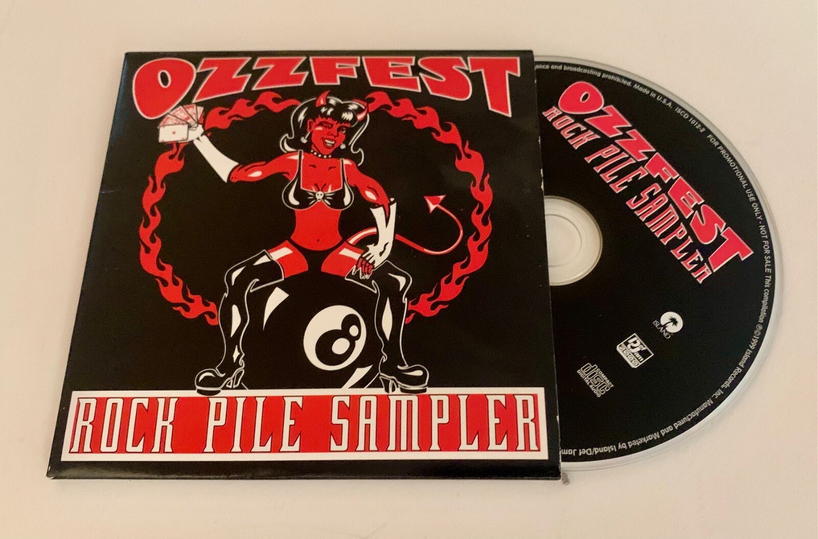 Promo CD Ozzfest Rock Pile Sampler (1999) Rammstein ICP Biohazard Drain ...