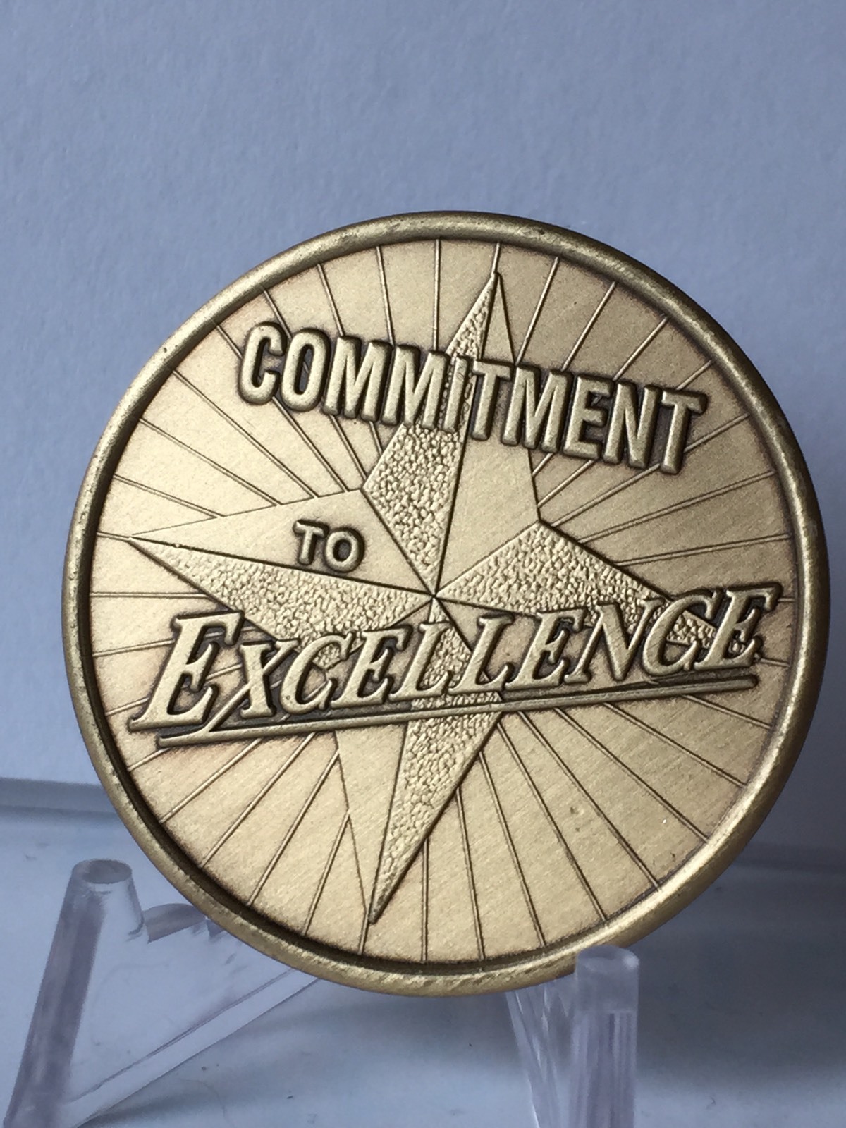 Commitment To Excellence Deliver Total Quality Challenge Coin Medallion ...