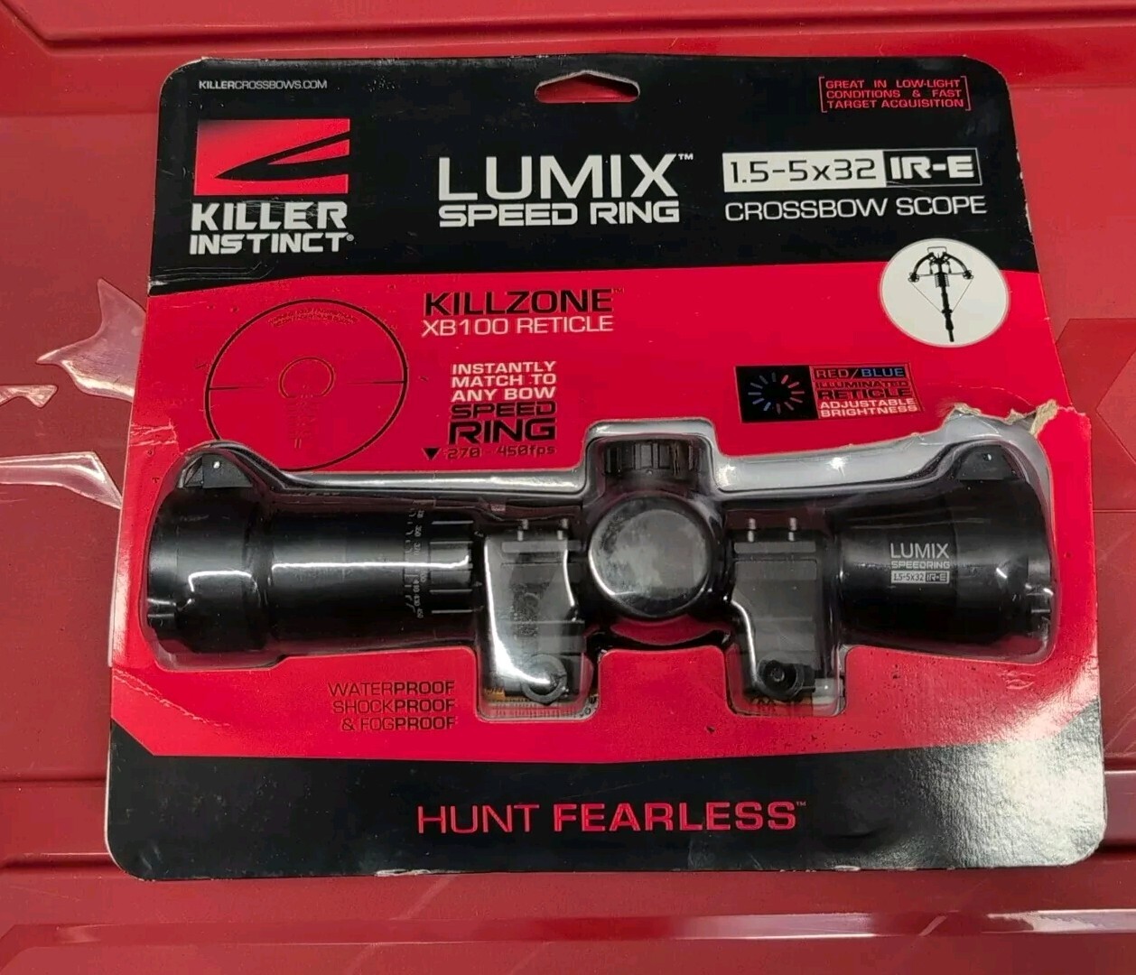 Killer Instinct Lumix Speed Ring 1.5-5x32 IR-E Crossbow Scope (1020 ...