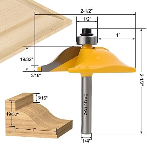 Yonico 12335 Raised Panel Cabinet Door Router Bit Set | Cabinets Matttroy