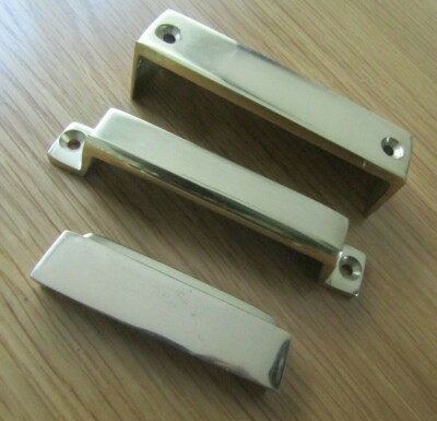 SOLID BRASS RIM LOCK KEEP Latch Striker Plate door keeps Victorian ...