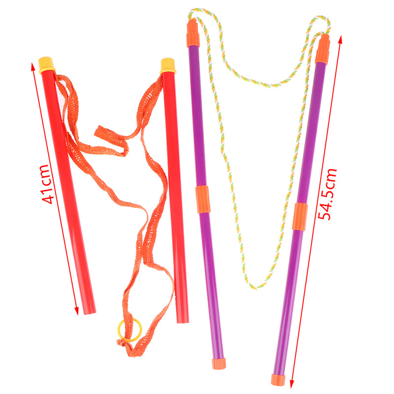 1Set Double Pole Bubble Rope Color Giant Bubble Circle Blowing Bubble ...