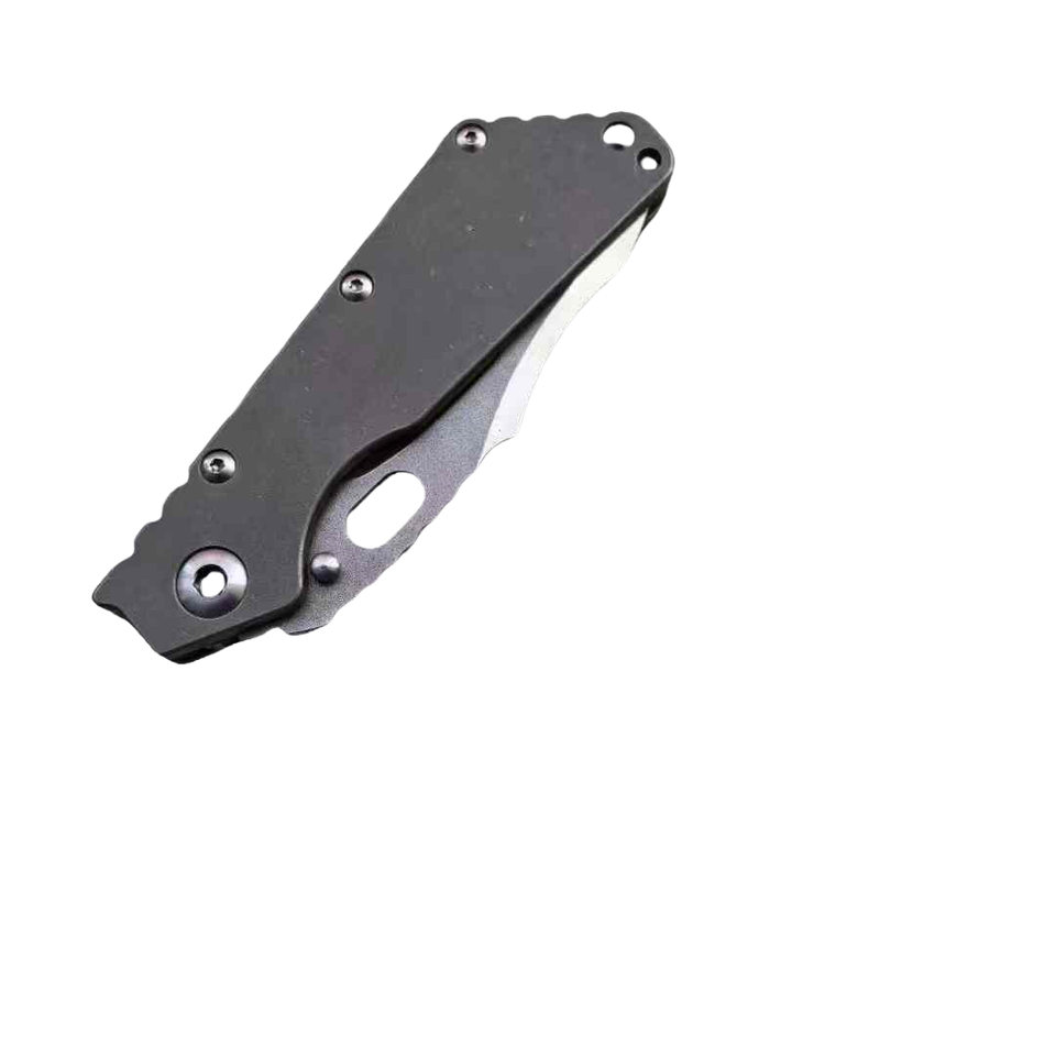 9'' New SMF VG10 Steels Blade Titanium Handle Tactics Folding Pocket ...