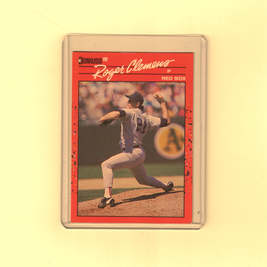 (Roger Clemens) #184 ERROR 1990 DONRUSS NO DOT AFTER INC NEAR MINT in ...