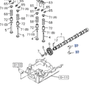Camshaft Bearing Set 10 pcs for ISUZU NPR NQR NPR-HD 4HK1 4HG1 4HG1T ...