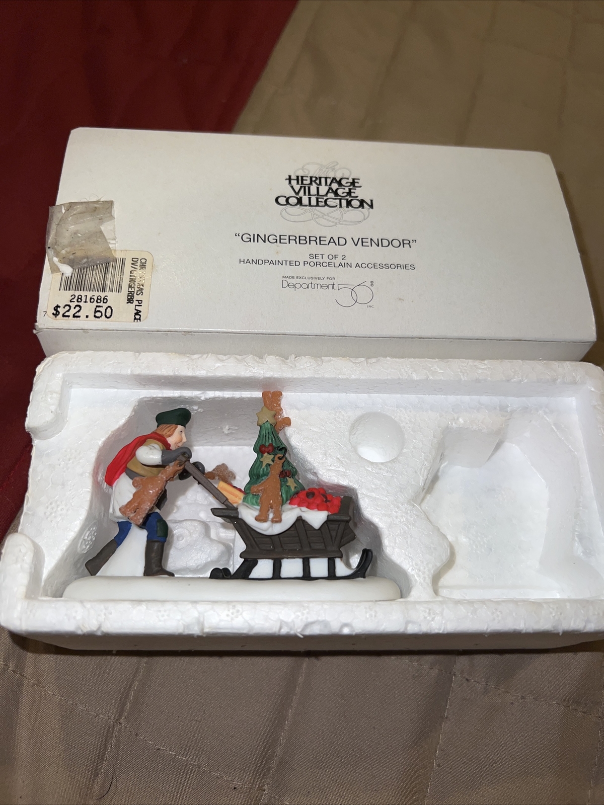 Department 56 Heritage Dickens Village Gingerbread Vendor Set of 2 ...