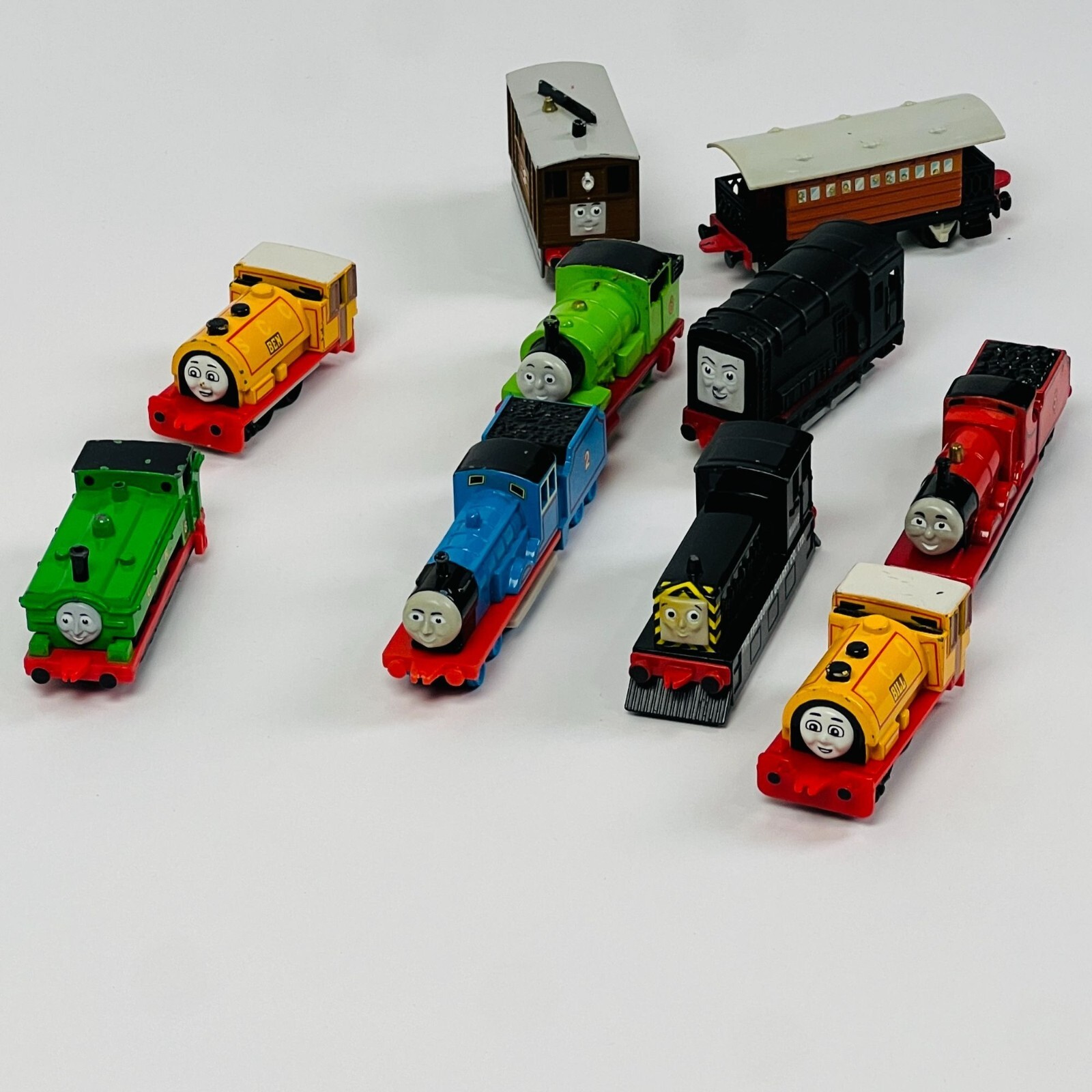 VTG Thomas The Tank Engines 8 Die Cast Plastic Toy Trains Engines & 2 ...