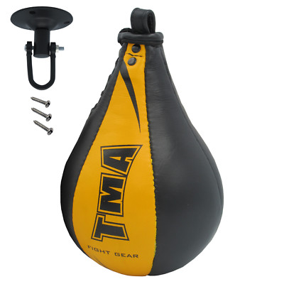 TMA Original Leather Speed Bag Punching BallWith Swivel Training ...