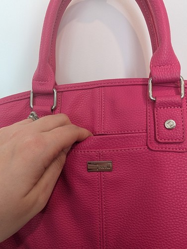 JEWELL by Thirty One PINK Shoulder Purse Bag Handbag Snap Closure. Dbl ...