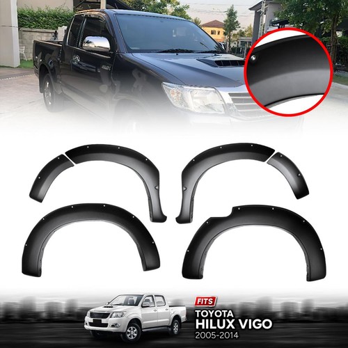 Fender Flare Wheel Arch Black 6 Inch Set For Toyota Hilux Vigo SR5 MK6 ...