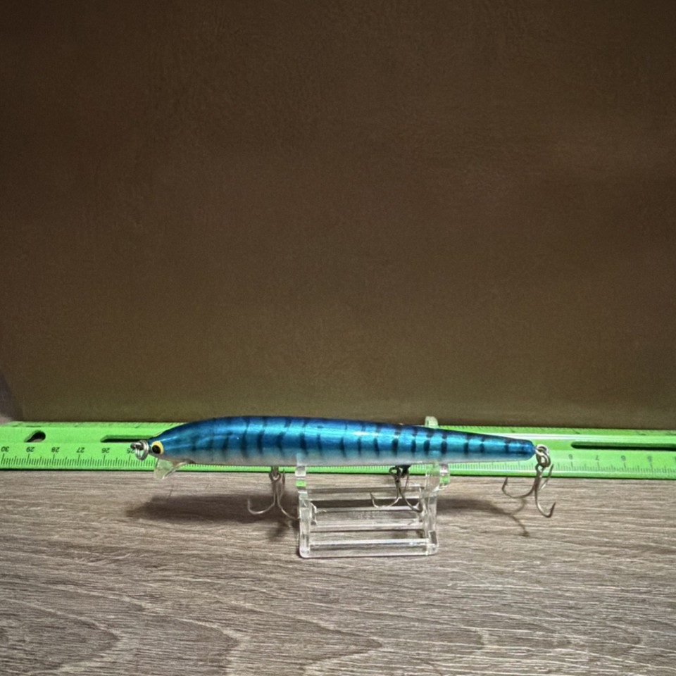 Bagley's Bango Lure 15 Blue Silver Fish Shape Crankbait Plastic 15cm 1 ...