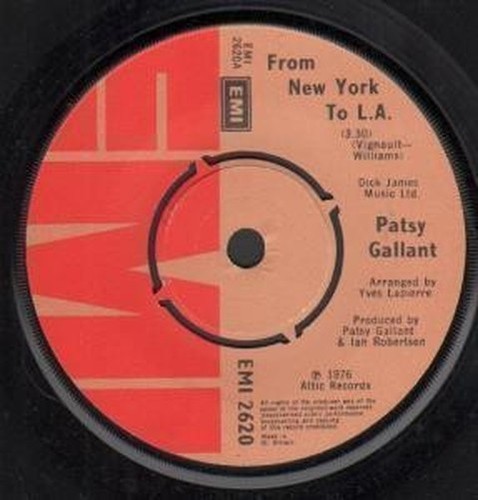 Patsy Gallant From New York To L.a. 7" vinyl UK Emi 1976 Four prong ...