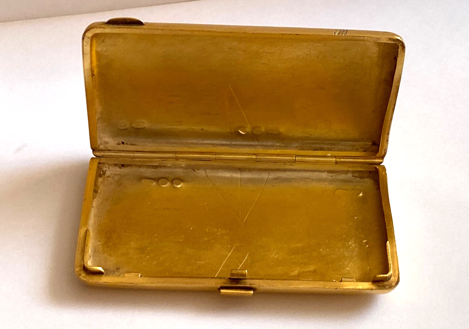 Ant. Imperial Rus. Faberge Solid Silver 84 Gilded IP Nicholas II Snuff ...