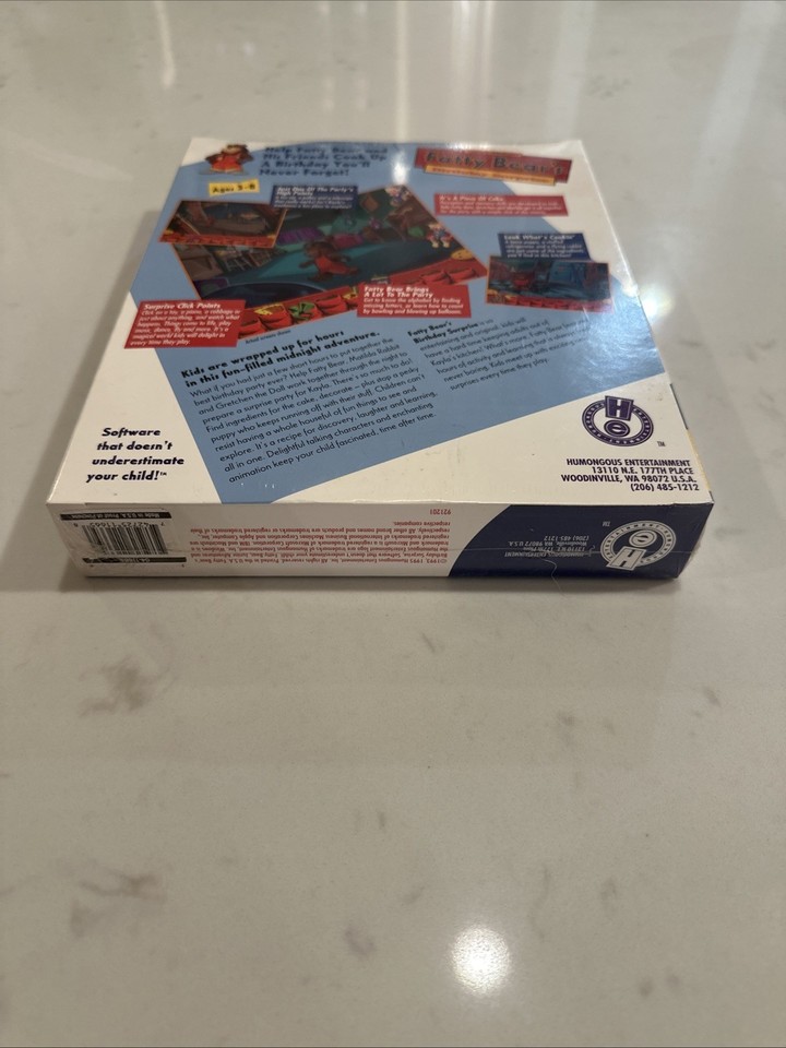 Fatty Bear's Birthday Surprise PC 1995 Humongous Entertainment Big Box ...