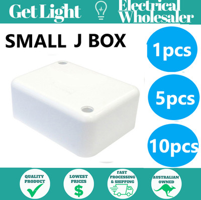 Small Electrical Junction Box with Connectors 65mm x 65mm x 38mm | eBay ...