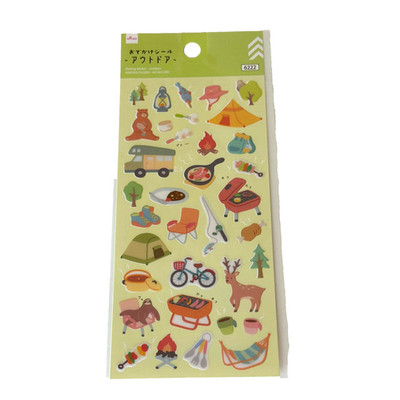 Daiso Outing Outdoor Camping Sticker Sheet | eBay
