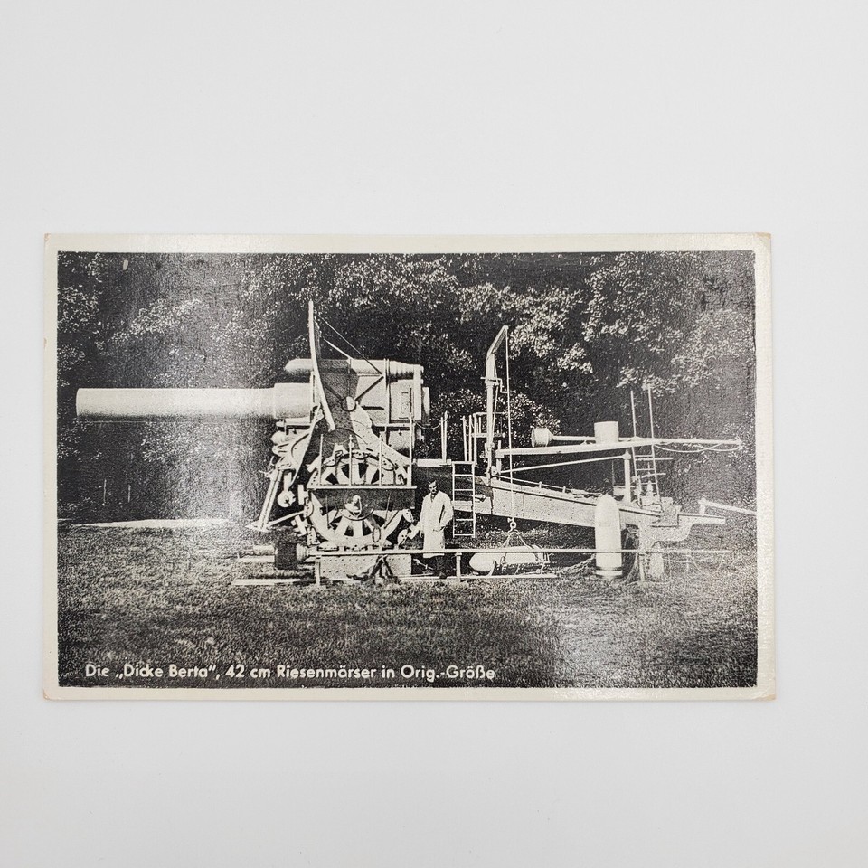 WW1 WWI Original German Big Bertha artillery large howitzer naval ...