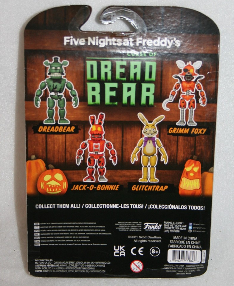 DREADBEAR Five Nights At Freddy's Curse Of Dread Bear FUNKO Figure NIB ...