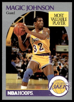 1990 Hoops #157 Magic Johnson MVP Los Angeles Lakers | eBay