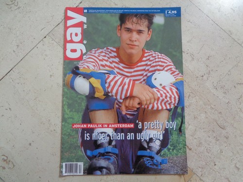 GAY NEWS entertainment magazine male *RARE* Johan Paulik over + feature ...