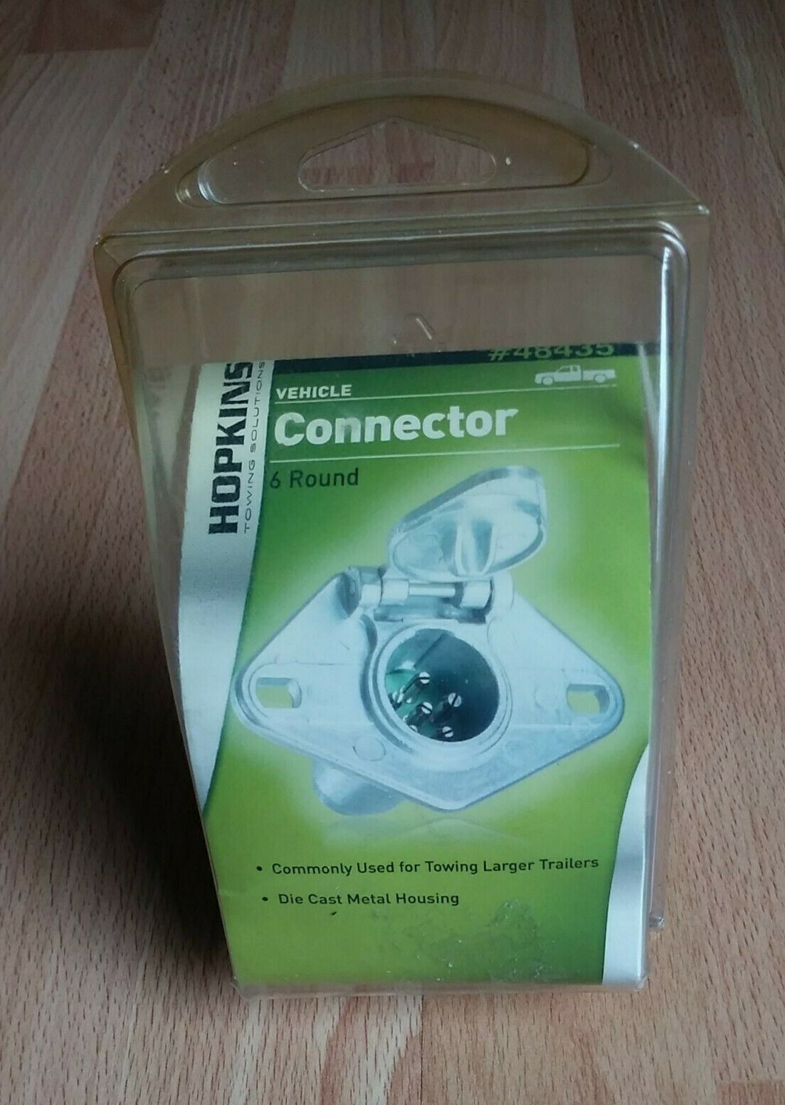 Hopkins 6 Round Vehicle Metal Connector For Towing Larger Trailers ...