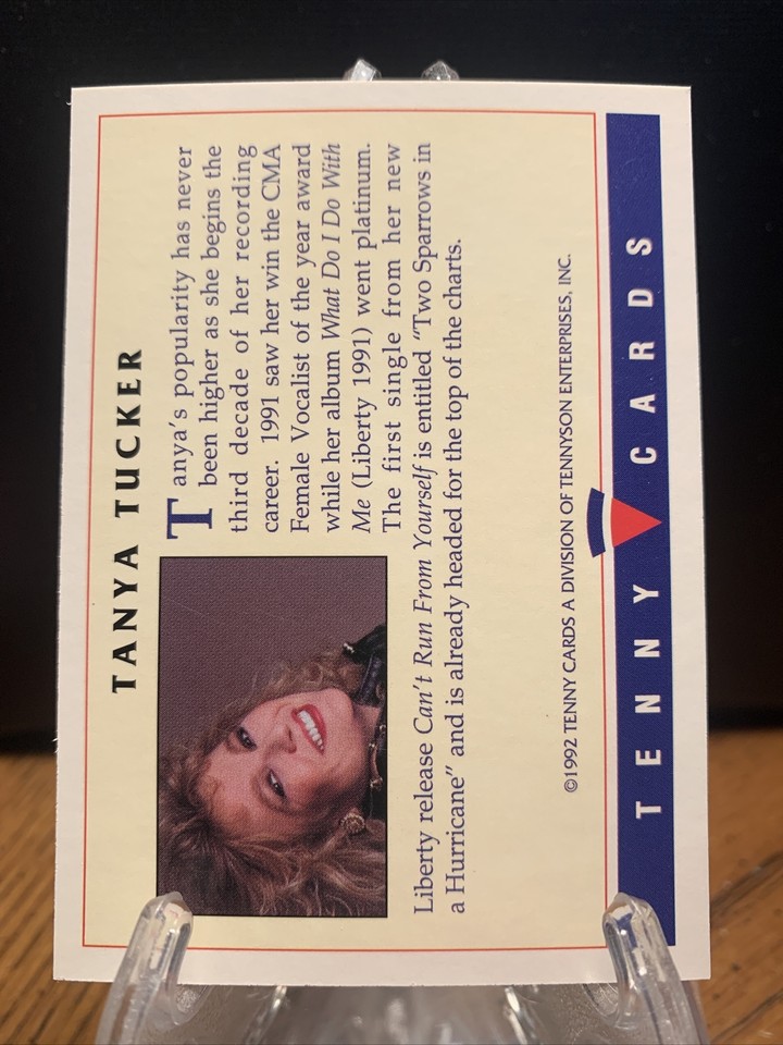 1992 Tenny Cards, TANYA TUCKER, White Top | eBay