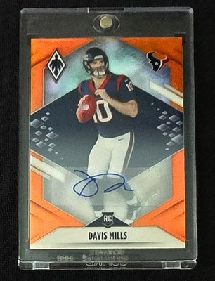 2021 Phoenix - Rookie Auto Davis Mills #123 Orange 9/25 | eBay