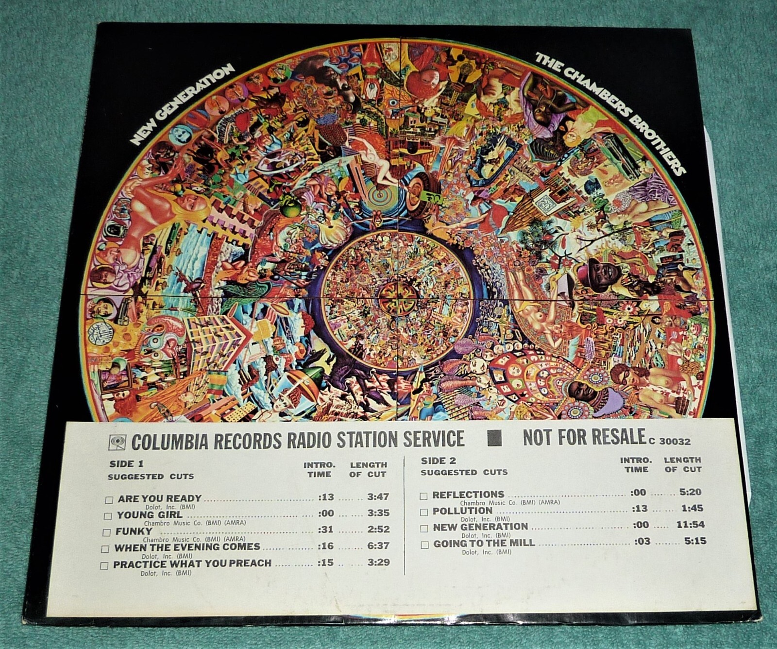 "PROMO" VINYL LP by THE CHAMBERS BROTHERS "NEW GENERATION" (1971) FUNK ...