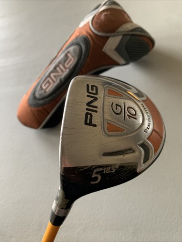 PING G10 5 Fairway Wood 18.5 Degrees Regular Flex Left-Hand With Cover ...