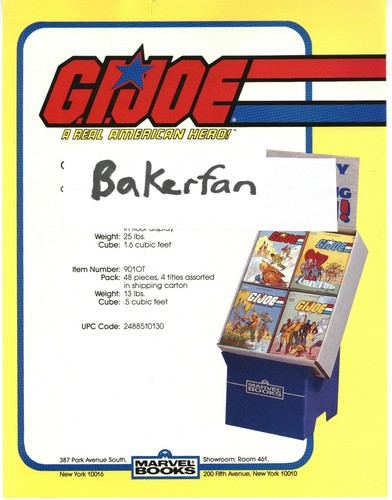 GI Joe Coloring Book Dealer Solicitation 1 Sheet (Marvel Books 1984) | eBay