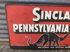 Sinclair Sign Metal Gas Sign Motor Oil Gas Oil Batteries Car Auto 11 1/ ...