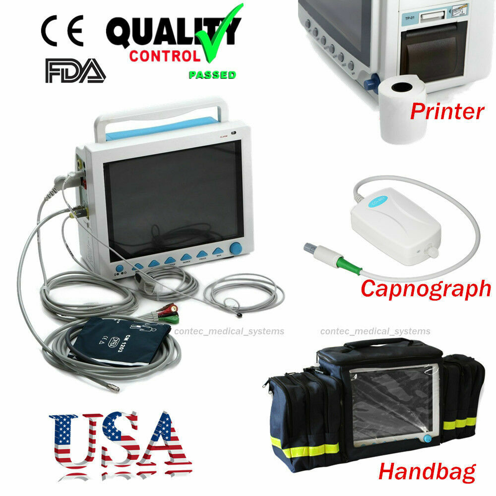 CE FDA CMS8000 Vital Signs ICU CCU Patient Monitor,ETCO2 capnograph ...