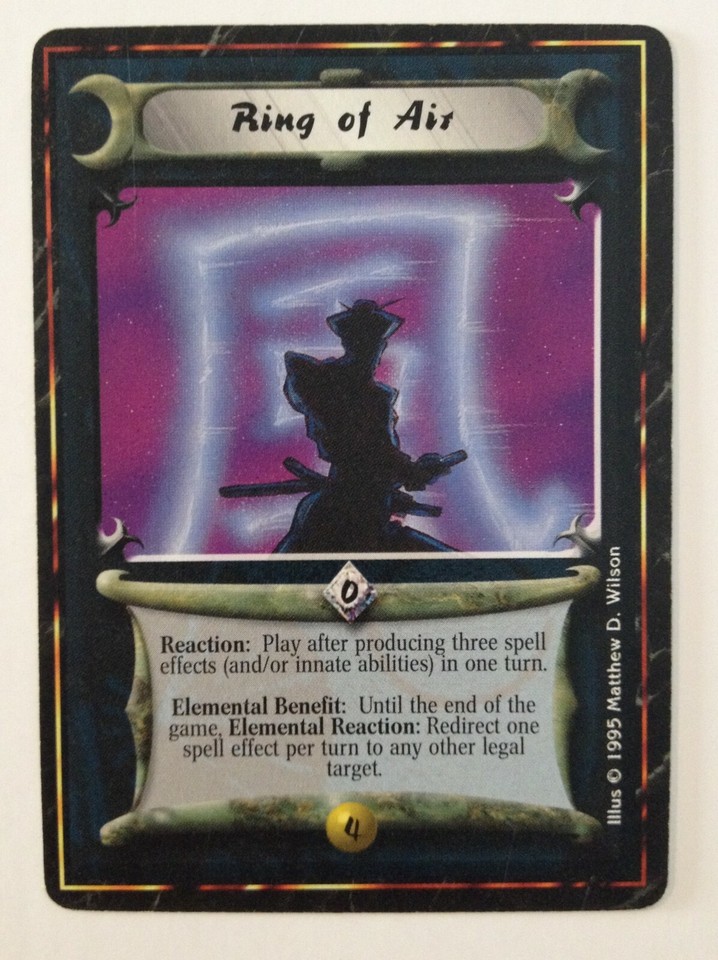 Ring of Air L5R Legend of the Five Rings CCG Imperial Edition 1995 | eBay