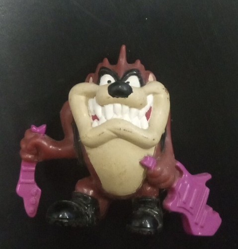 Vintage Taz Guitar PVC Figure 90's Looney Tunes Punk Rock cake topper ...