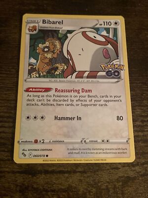 Bibarel 060/078 Pokemon Go Pokemon Card L9293* | eBay