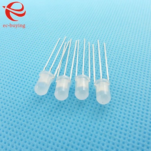 100PCS F5 5MM BiColor LED Red Green Light Emitting Diode Dual Foggy Two ...