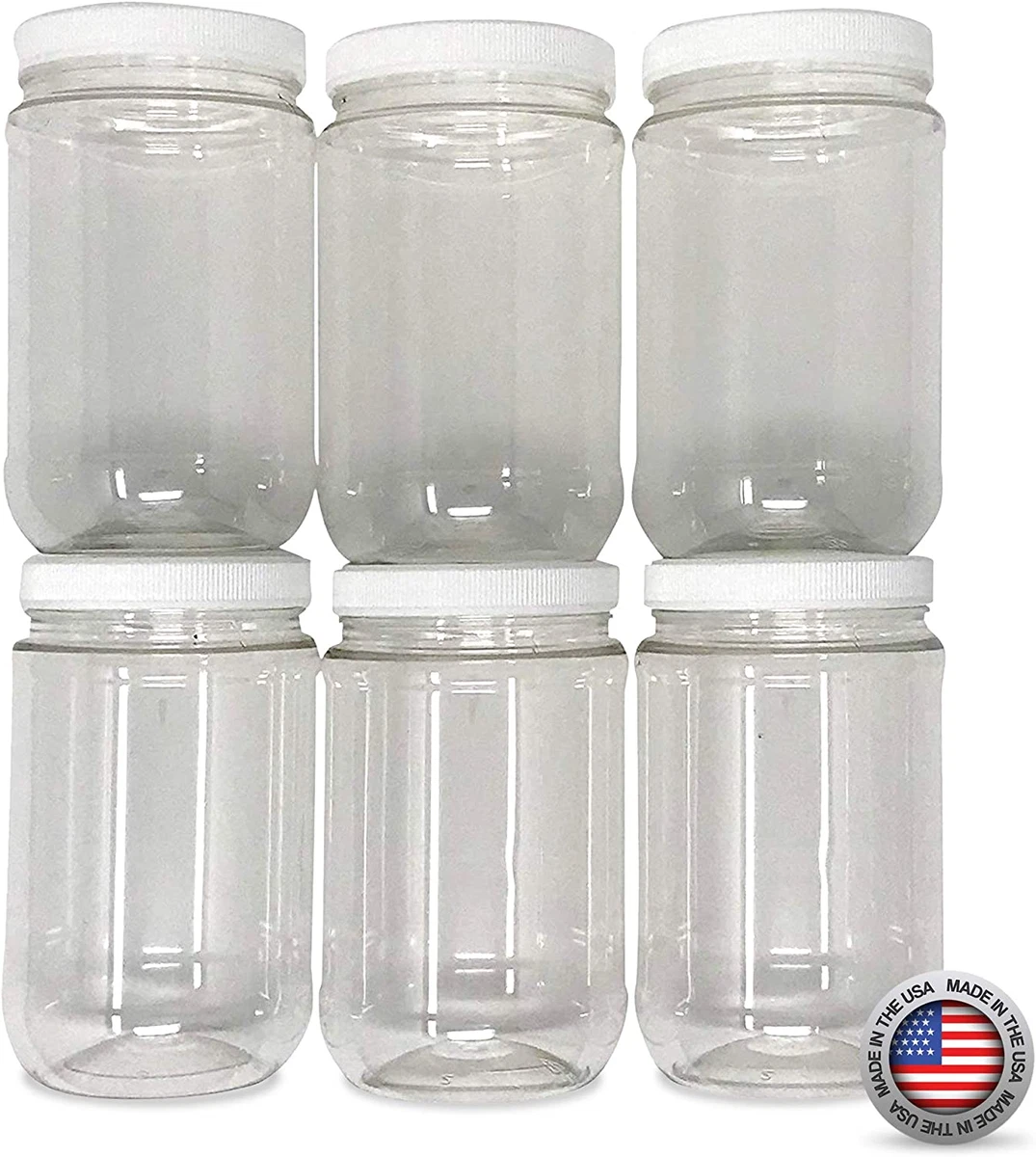 Clear Plastic Mason Jars
