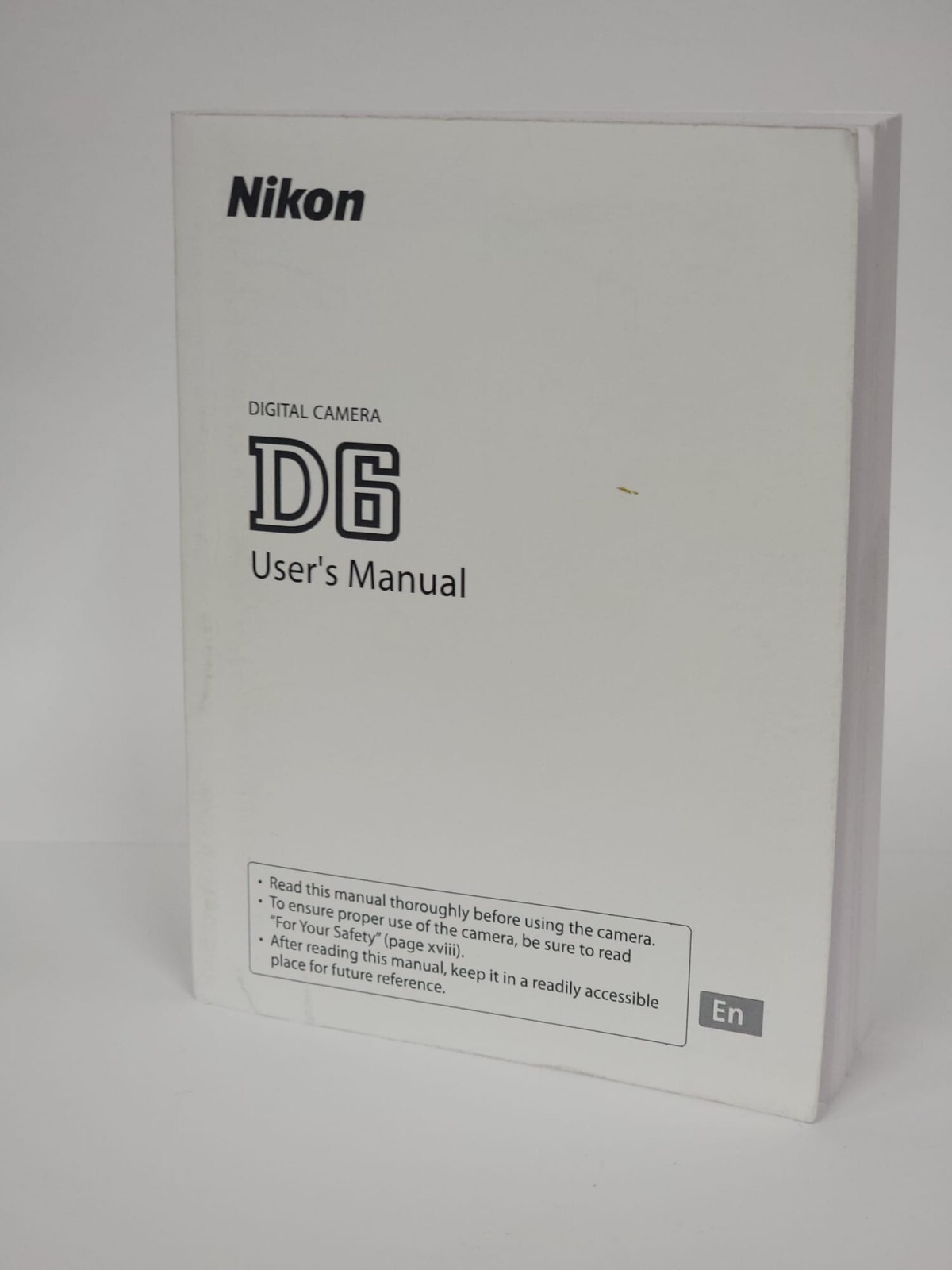 Nikon D6 Instruction Owners Manual D6 Book NEW | eBay