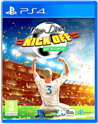 PS4 Football Arcade Game Dino Dini's Kick Off Revival Retro Style | eBay UK