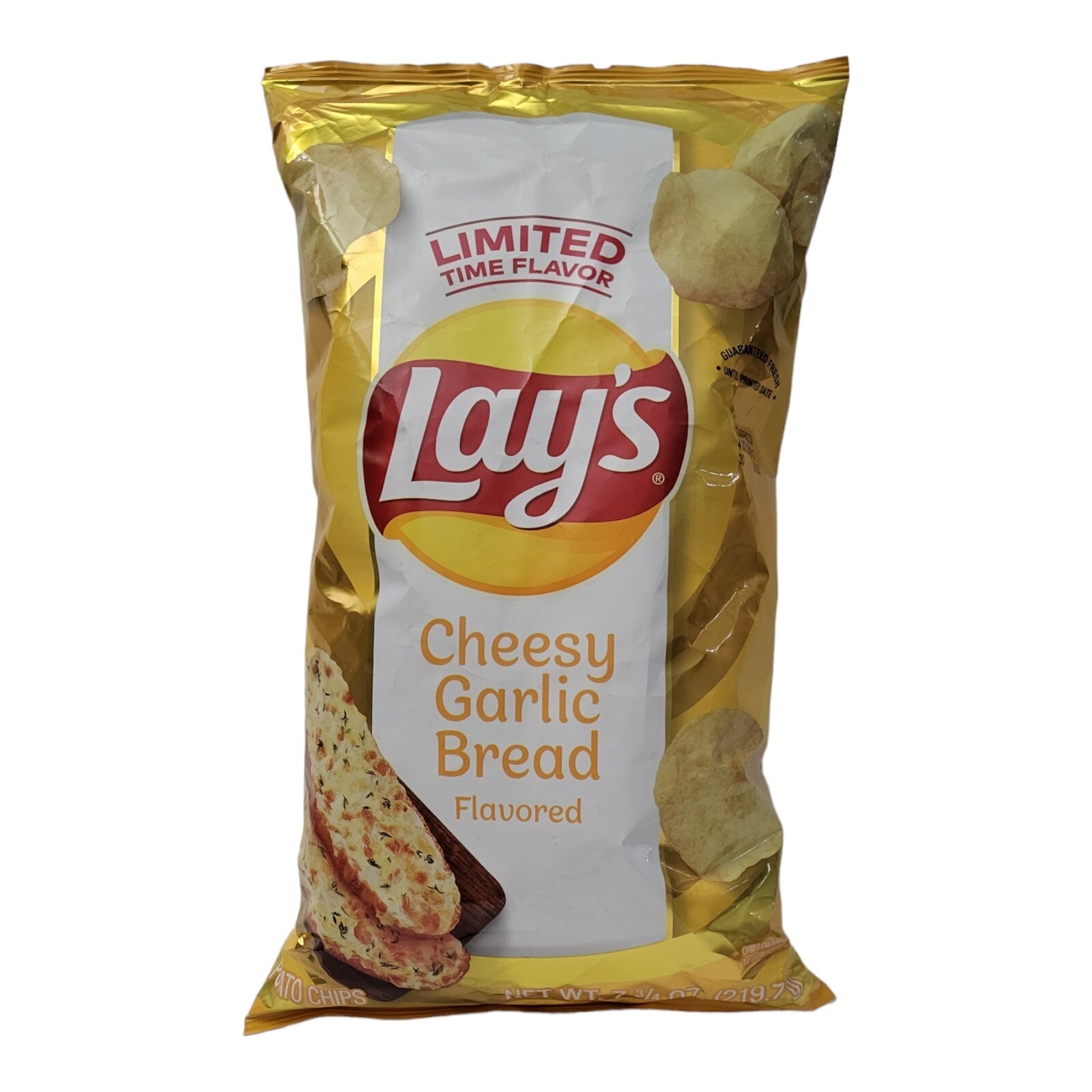 Lay's CHEESY GARLIC BREAD Potato Chips 7.75 oz (1 Bag) LIMITED MAR 2024 ...