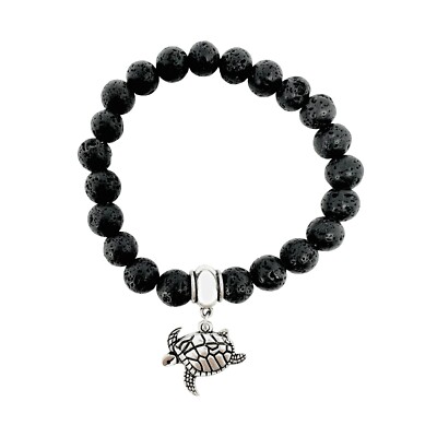 Hawaii Volcanic Lava Rock Elastic Essential Oil Diffuser Bracelet ...