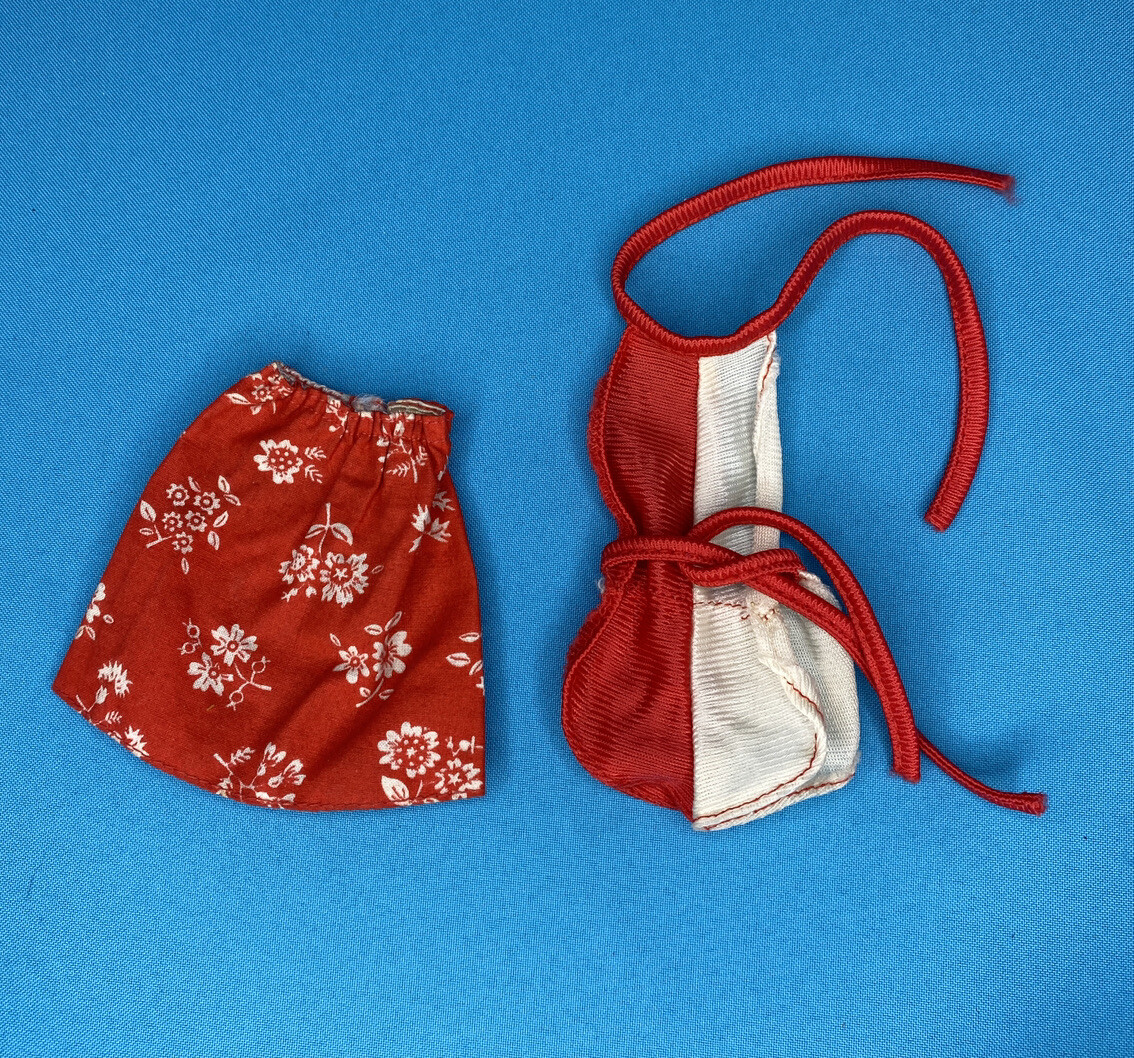 1979 Superstar Barbie Beginners Fashions #1373 Red White Bodysuit ...