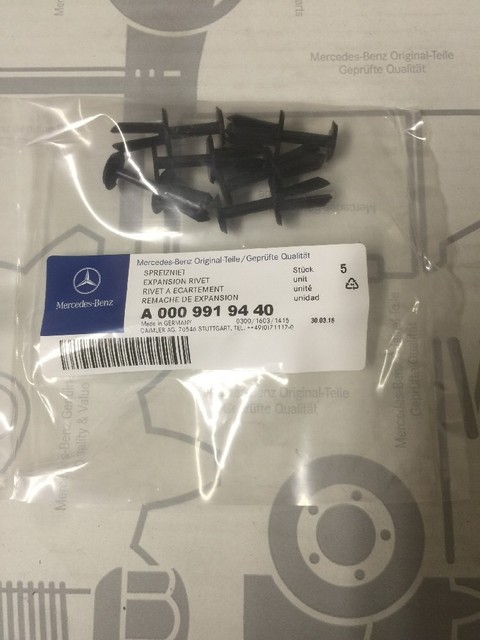 2014 2015 - 2018 Mercedes Sprinter Grille Surround Rivet Set Qty 6 ...