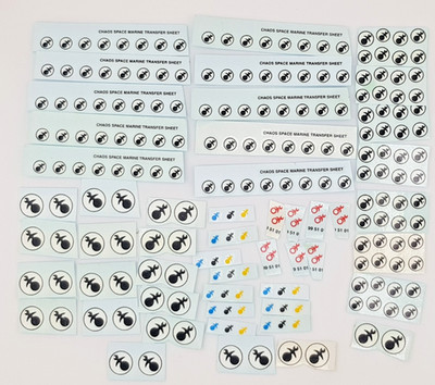 Slaanesh/ Emperors Children Icons - decal/transfer sheets - OOP - K37 ...