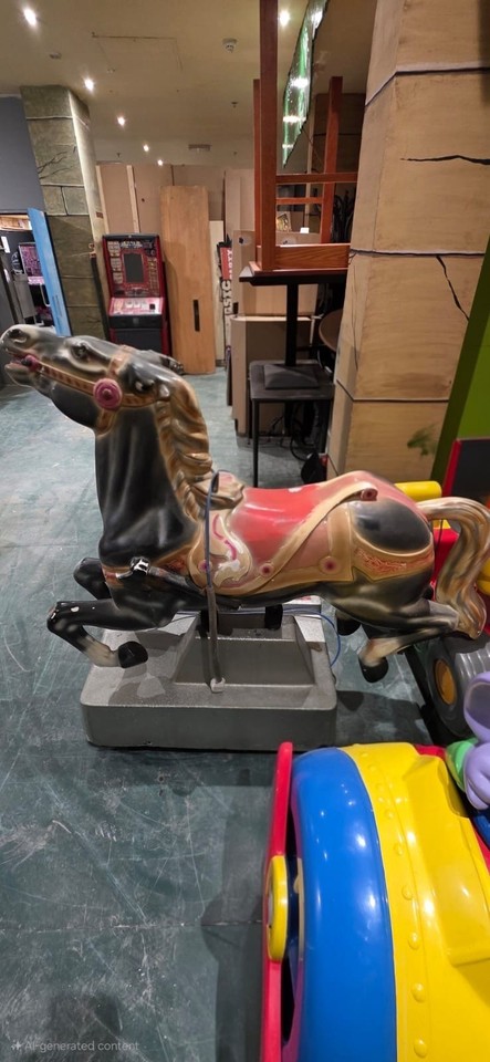 Arcade Coin Operated Kids Carousel Horse Ride (untested) | eBay UK