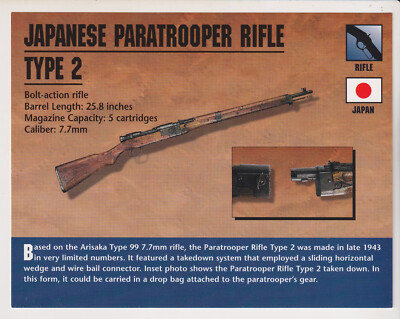 JAPANESE PARATROOPER RIFLE TYPE 2 Japan Gun Atlas Classic Firearms ...